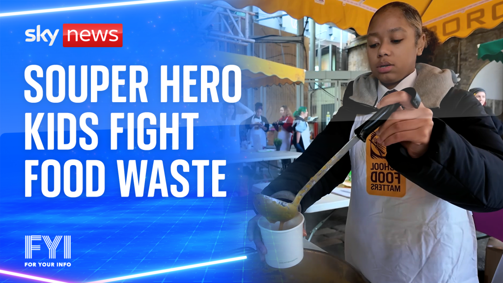 Souper hero kids fight food waste (02:42) - First News Education
